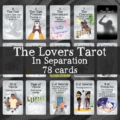 The Lovers Tarot In Separation Cards