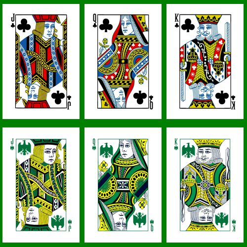 Eagle Five Suit Cards