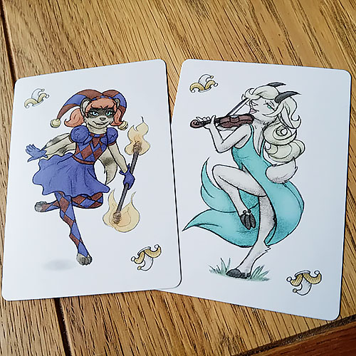 Hand-Drawn Furry Playing Cards