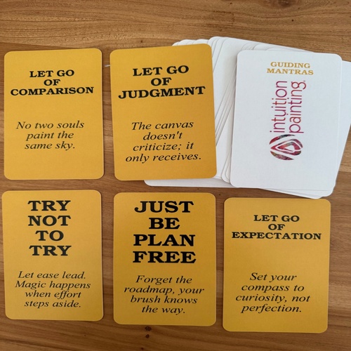 Intuition Painting Mantra Cards