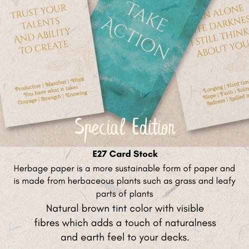 Higher Communication Deck On Brown Eco Cardstock + Booklet + Tuckbox ...