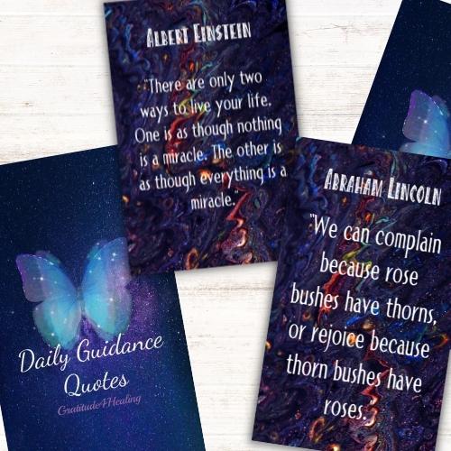 Daily Guidance Quotes - Message Cards By Gratitude4healing