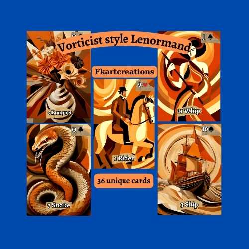 Vorticist Art Lenormand Cards