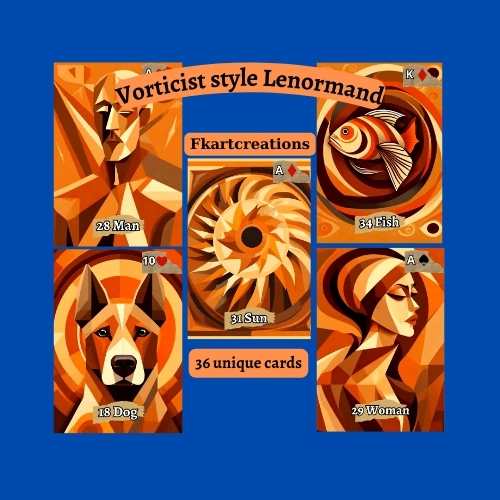 Vorticist Art Lenormand Cards