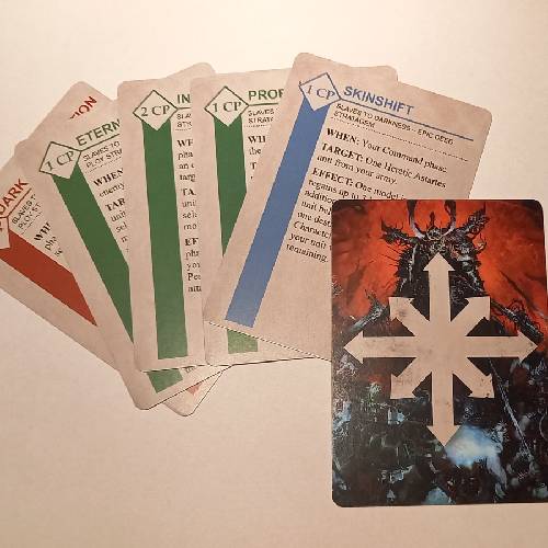 Chaos Space Marines And Core Stratagems Cards