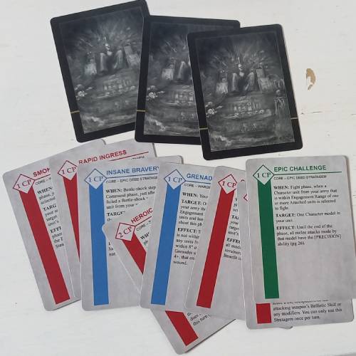 Chaos Space Marines And Core Stratagems Cards