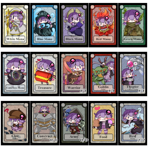 Yukarin Cedh Token Set Cards