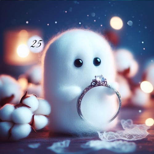 Les Petits Fantomes De Coton Cards