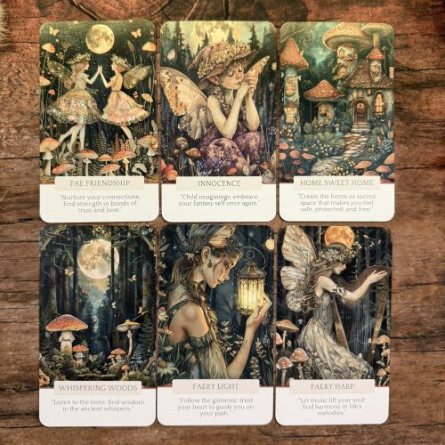 Fae Whispers Oracle Linen Cards