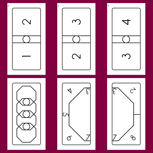 Octal Dominoes Cards