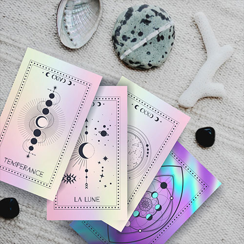 Iridescent Effect Tarot Cards