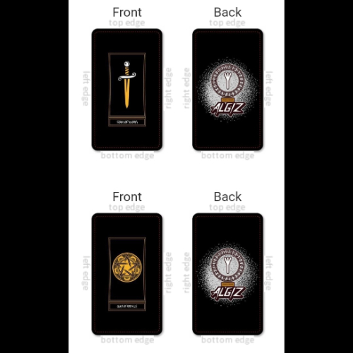 Algiz Rune Magick Tarot Card Cards