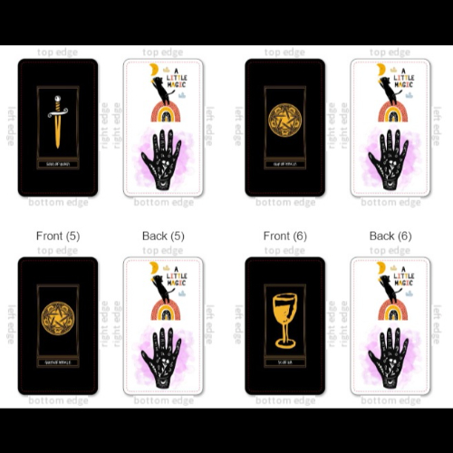 A Little Magic Palmistry Tarot Card Cards