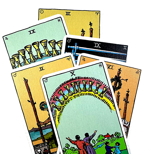 Astro-Smith-Waite, Linen, Tin Box Cards