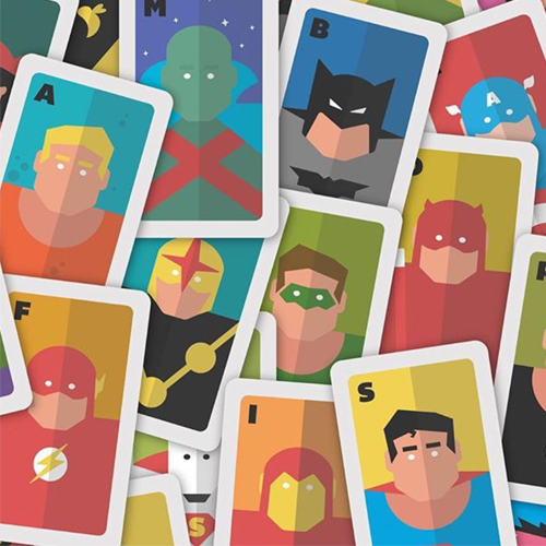 Super Hero Alphabet Cards