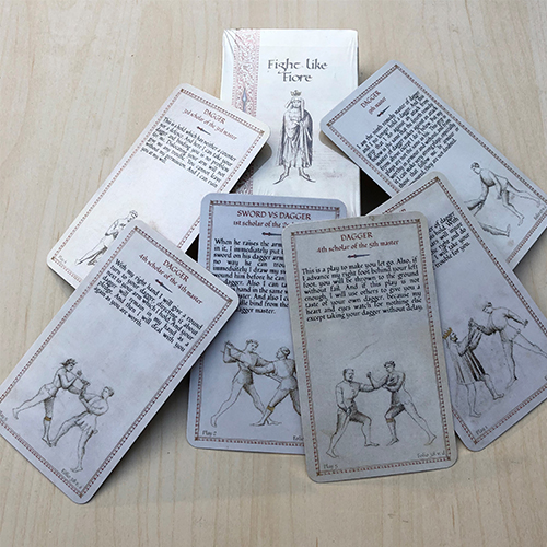 Fior Di Battaglia Daggers In Illustrated Tuckbox Cards