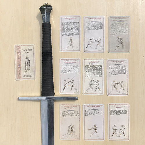 Fior Di Battaglia Swords With Illustrated Tuck Box Cards